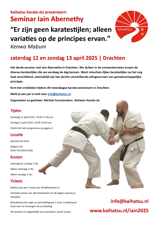 Seminar in Drachten, The Netherlands! - Iain Abernethy