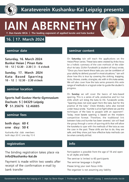 Seminar in Leipzig, Germany - Iain Abernethy