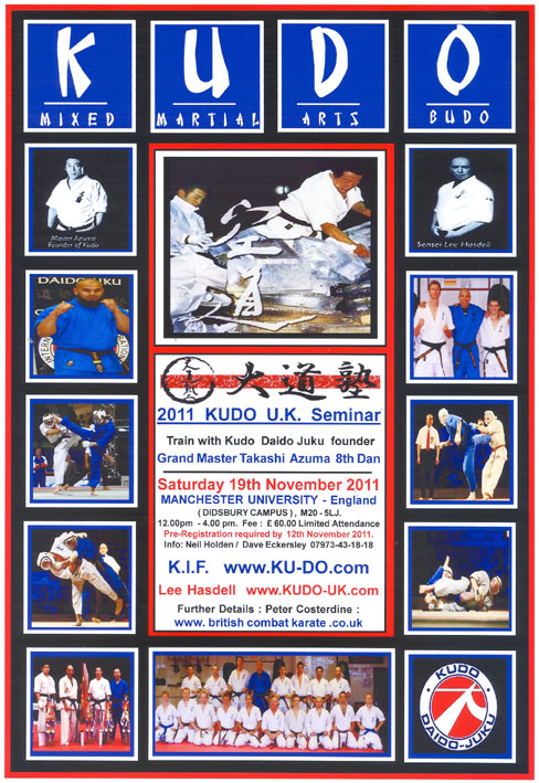 Kudo Founder: Takashi Azuma 8th Dan in UK in November! | Iain Abernethy